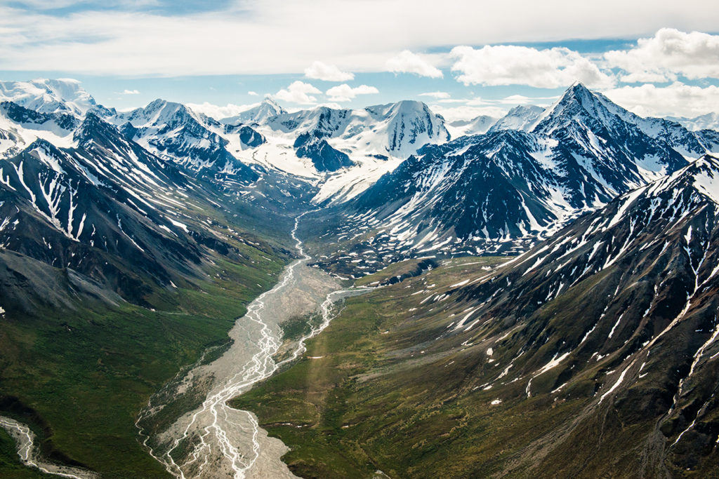 alaska range peaks map